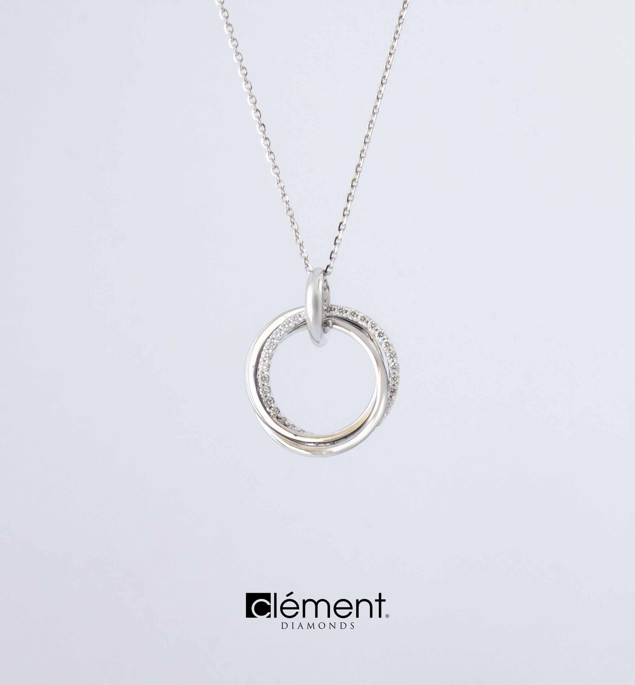 18ct White Gold Diamond Design Pendant